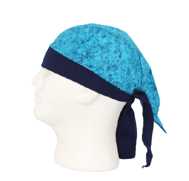 Batik Blue Doo Rag - Doo Rag Nation